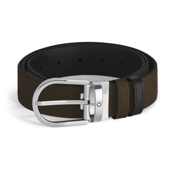 Montblanc Horseshoe Mm Reversible Belt - Black | Brown